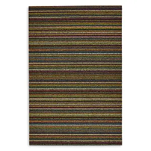 CHILEWICH Skinny Stripe Shag Utility Mat, 24 X 36 Bright Multi