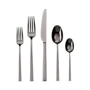 SAMBONET Linea Q Black 5-piece Place Setting - No Color