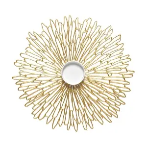 CHILEWICH Pressed Bloom Placemat Gilded