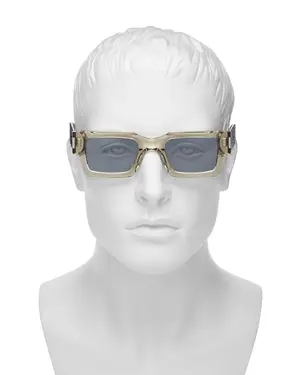Saint Laurent Square Sunglasses - Gray/gray Mirrored Solid