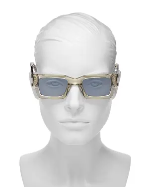 Saint Laurent Square Sunglasses - Gray/gray Mirrored Solid