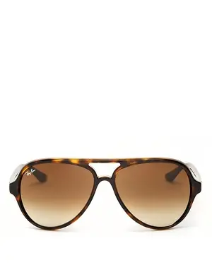 Ray-ban Brow Bar Aviator Sunglasses - Havana/brown Gradient