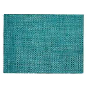 CHILEWICH Mini Basketweave Placemat, 14 X 19 Turquoise