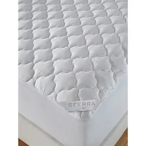 SFERRA York Mattress Pad, King - White