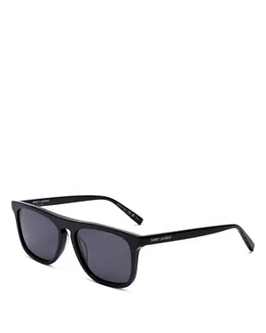 Saint Laurent Square Sunglasses 56mm - Black/gray Solid