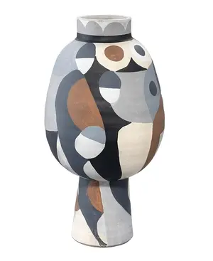 JAMIE YOUNG CO. Pablo Ceramic Decorative Vase, Medium - Beige