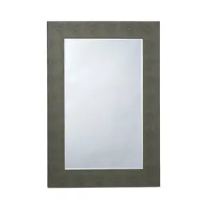 JAMIE YOUNG CO. Structure Shagreen Rectangle Mirror - Gray
