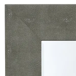 JAMIE YOUNG CO. Structure Shagreen Rectangle Mirror - Gray