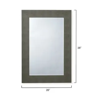 JAMIE YOUNG CO. Structure Shagreen Rectangle Mirror - Gray
