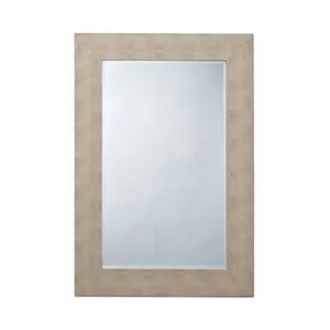 JAMIE YOUNG CO. Structure Shagreen Rectangle Mirror - Ivory