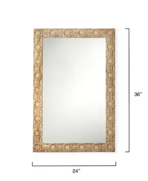 JAMIE YOUNG CO. Relief Carved Rectangle Mirror