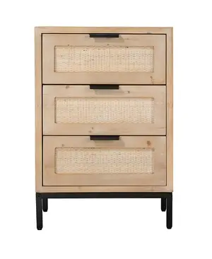 JAMIE YOUNG CO. Reed 3 Drawer Side Table - Brown