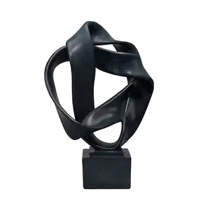 JAMIE YOUNG CO. Intertwined Resin Decorative Table Object - Black