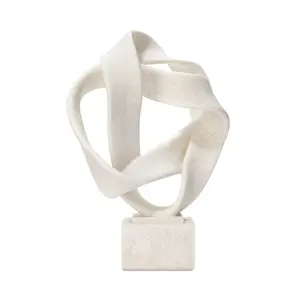 JAMIE YOUNG CO. Intertwined Resin Decorative Table Object - White