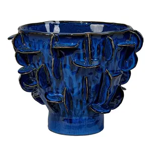 JAMIE YOUNG CO. Helios Ceramic Decorative Vase - Cobalt Blue