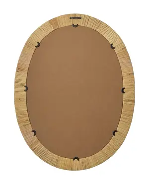 JAMIE YOUNG CO. Aloha Rattan Oval Mirror