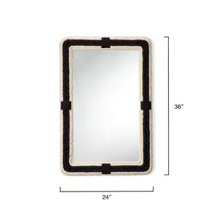 JAMIE YOUNG CO. Contrast Rectangle Mirror - Black