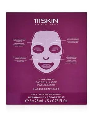111SKIN Y Theorem Bio Cellulose Facial Mask Box, 5 Piece No Color