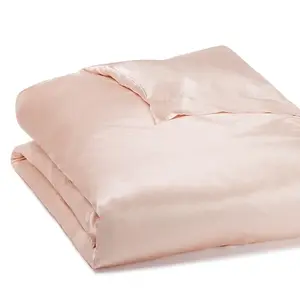 Gingerlily Silk Solid Duvet Cover, Queen Rose Pink