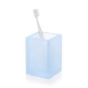 MIKE & ALLY Frost Sky Brush Holder - Frosted Blue