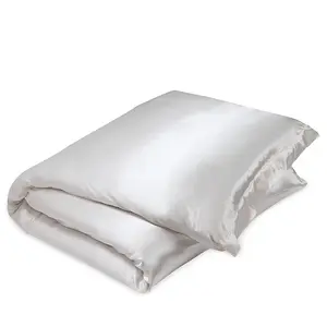 Gingerlily Silk Solid Duvet Cover, King - White