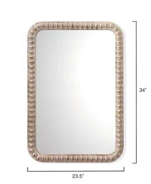 JAMIE YOUNG CO. Rectangle Audrey Mirror - White Washed