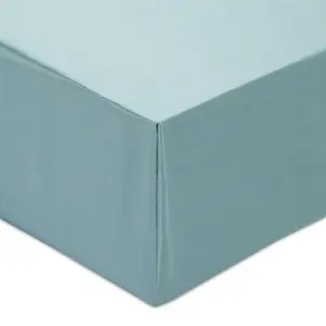 Gingerlily Silk Solid Fitted Sheet, Queen Teal