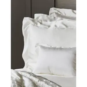 Gingerlily Silk Solid Flat Sheet, Queen - Ivory