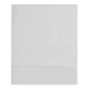 Gingerlily Silk Solid Flat Sheet, Queen - Silver