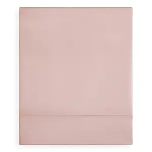 Gingerlily Silk Solid Flat Sheet, Queen - Vintage Pink