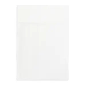 Gingerlily Silk Solid Flat Sheet, Queen - White
