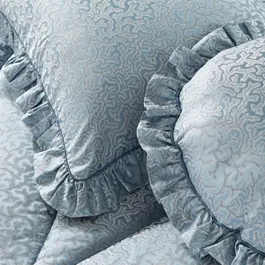 Gingerlily Coral Fern Round Decorative Pillow