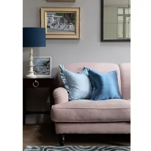 Gingerlily Coral Fern Round Decorative Pillow