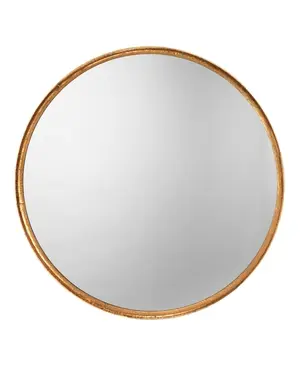 JAMIE YOUNG CO. Refined Iron Round Wall Mirror - Gold
