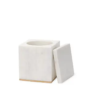 SFERRA Pietra Marble Storage Jar White/gold