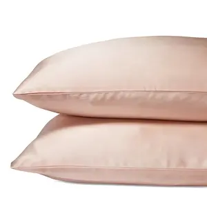 Gingerlily Silk Solid Pillowcase, Standard Rose Pink