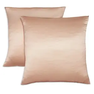 Gingerlily Silk Solid Euro Sham Rose Pink