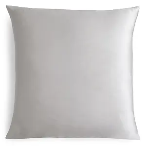 Gingerlily Silk Solid Euro Sham - Silver