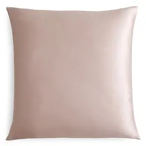 Gingerlily Silk Solid Euro Sham - Vintage Pink