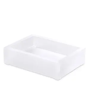 MIKE & ALLY Frost Sky Soap Dish - Frosted White