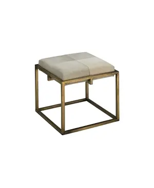 JAMIE YOUNG CO. Shelby Hide Stool - White