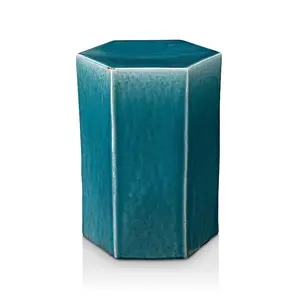 JAMIE YOUNG CO. Porto Side Table Azure Ceramic