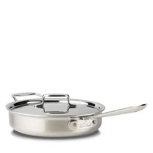 ALL-CLAD All Clad D5 Brushed 3 Quart Saute Pan With Lid - Stainless