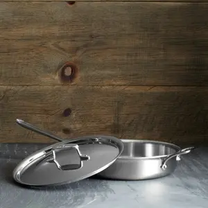 ALL-CLAD All Clad D5 Brushed 3 Quart Saute Pan With Lid