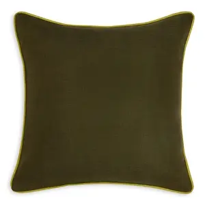 SFERRA Manarola Decorative Pillow, 20 X 20 - Hunter/lime