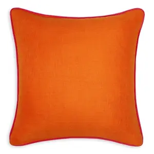 SFERRA Manarola Decorative Pillow, 20 X 20 - Tangerine/raspberry
