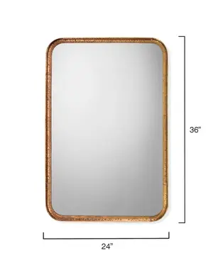 JAMIE YOUNG CO. Principle Iron Rectangle Wall Mirror - Gold