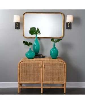 JAMIE YOUNG CO. Principle Iron Rectangle Wall Mirror - Gold
