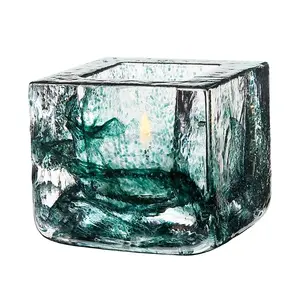 KOSTA BODA Brick Votive Green