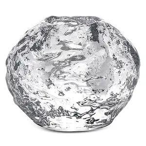 KOSTA BODA Snowball Large Votive Candle Holder - Clear